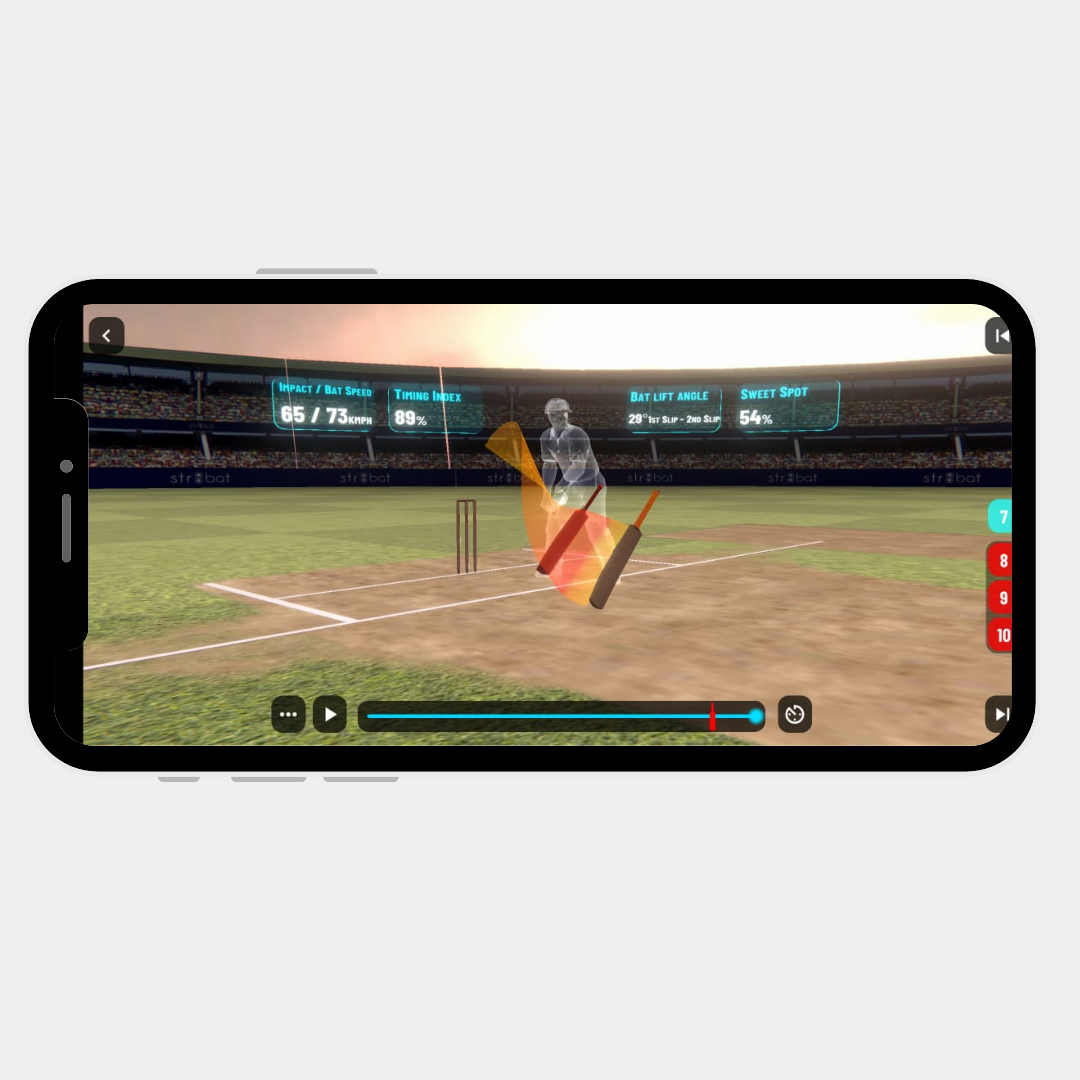 Cricket Bat Sensor - str8bat | Pocket Sized Cricket Bat Sensor